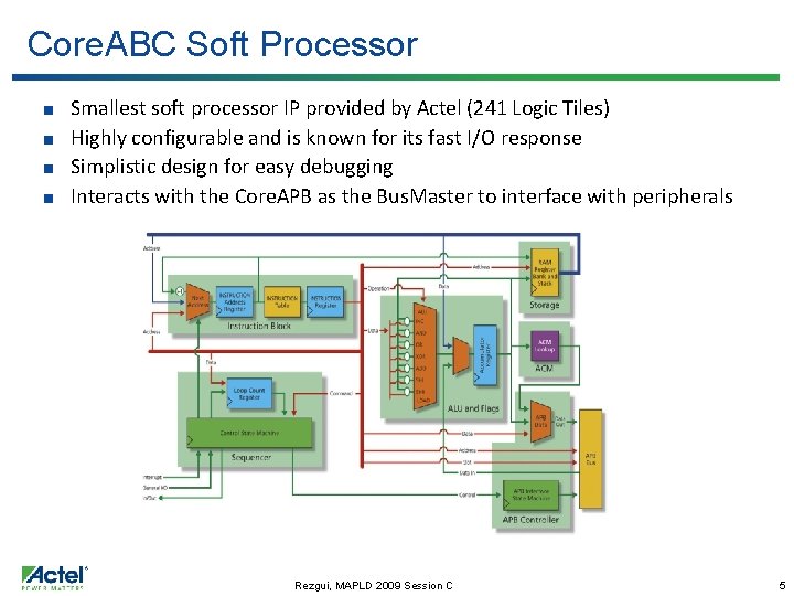 Radiation Performance of Embedded Core ABC Controller on