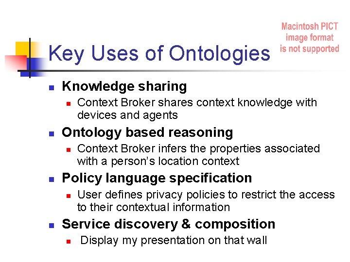 My Experience in Building Ontologydriven Applications Harry Chen