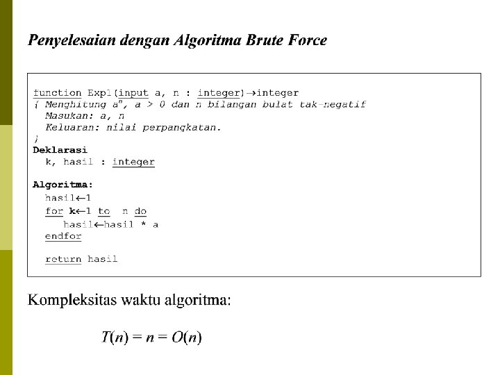 Algoritma Divide and Conquer Bagian 2 Deskripsi p
