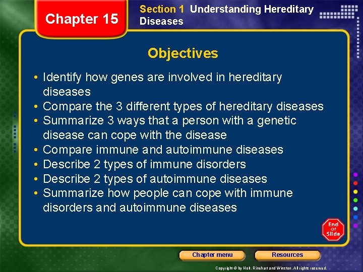 Chapter 15 Section 1 Understanding Hereditary Diseases Bellringer
