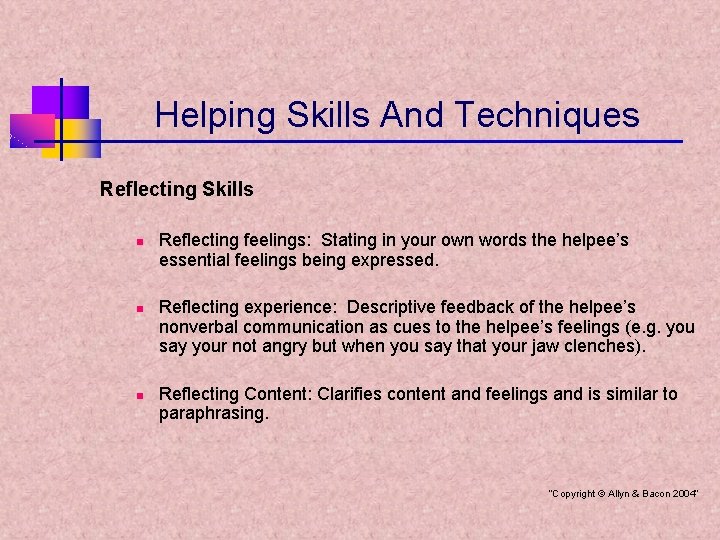 Introduction To Helping Relationships Power Point produced by