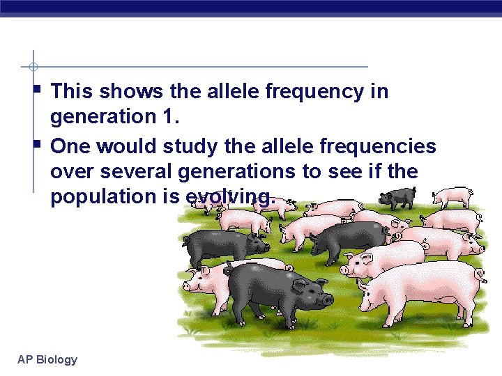 Measuring Evolution of Populations Hardy Weinberg AP Biology