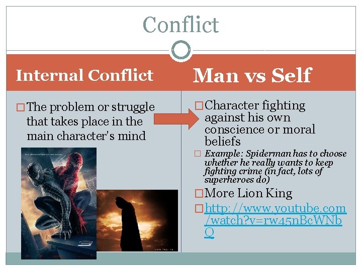Character Motivation and Conflict BECAUSE LIFES NOT PERFECT