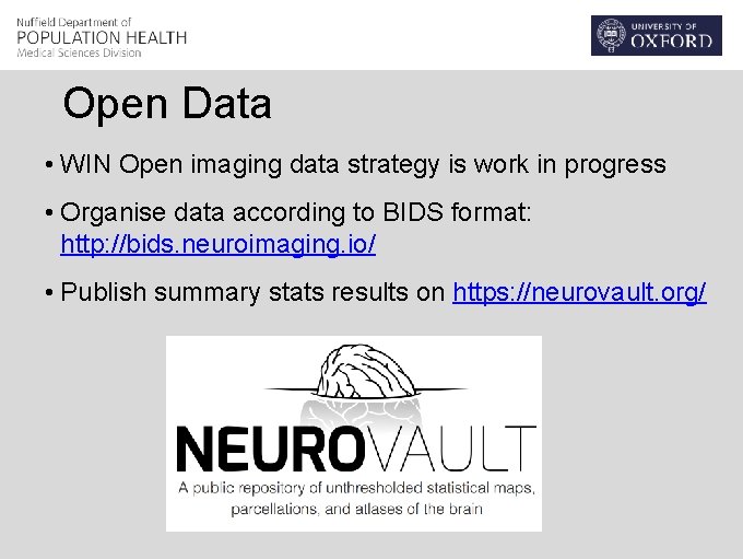 Brief intro to Open Neuroimaging Verena Heise MRI