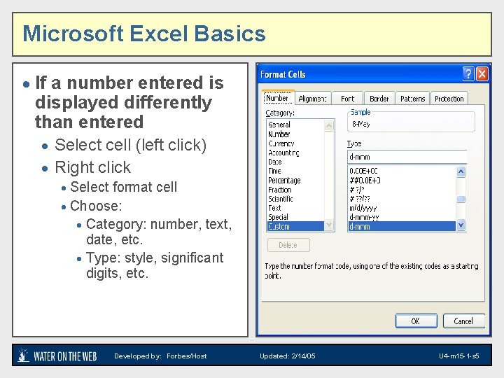 Spreadsheets and Non Spatial Databases Unit 4 Module