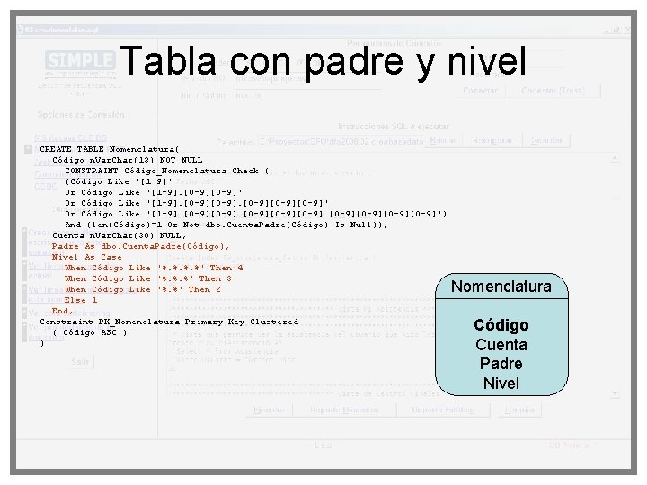 Tablas y Funciones de SQL Server para Implementar