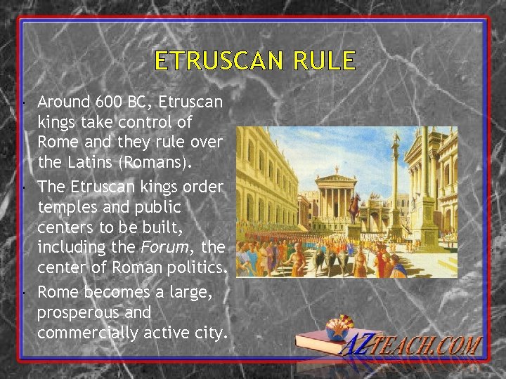 THE ROMAN REPUBLIC THE LEGEND OF ROMULUS AND