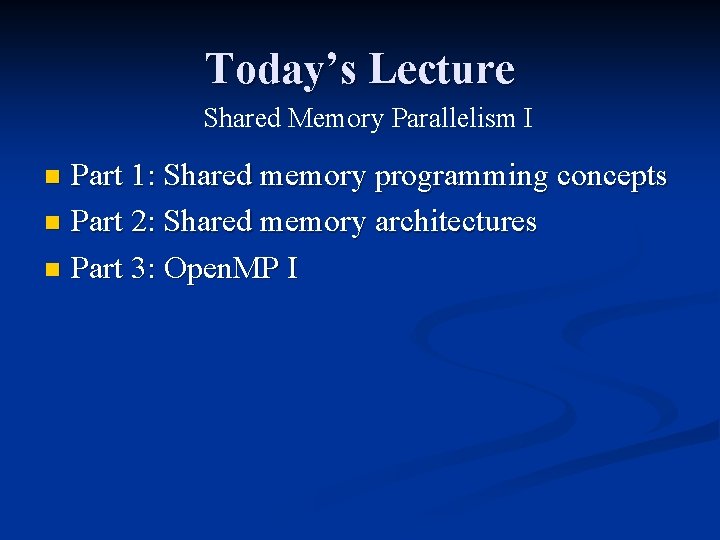 High Performance Computing CISC 811 Dr Rob Thacker