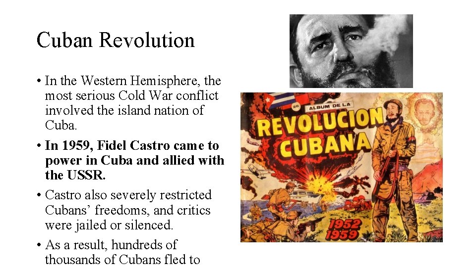 Unit 14 The Cold War Vocabulary superpower a