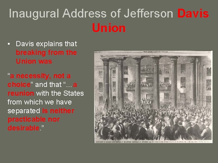 Comparing the Inaugural Addresses of Abraham Lincoln Jefferson