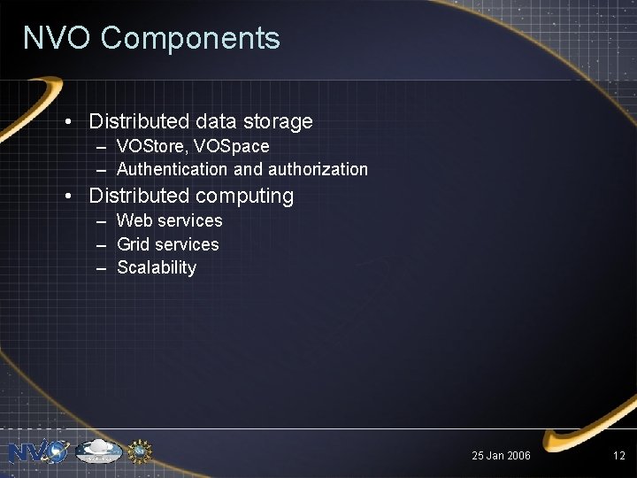 THE US NATIONAL VIRTUAL OBSERVATORY The Virtual Observatory
