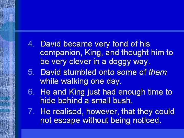 I am David By Anne Holm Summary Chapter