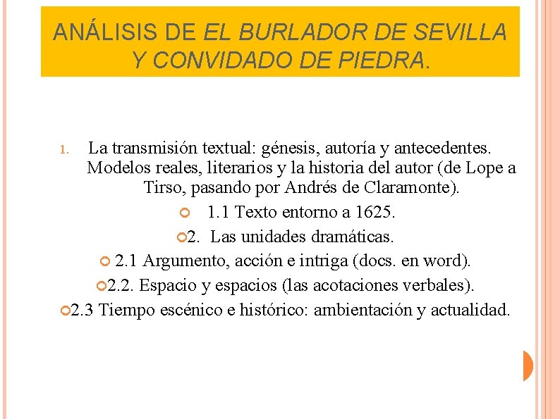 EL BURLADOR DE SEVILLA Y CONVIDADO DE PIEDRA