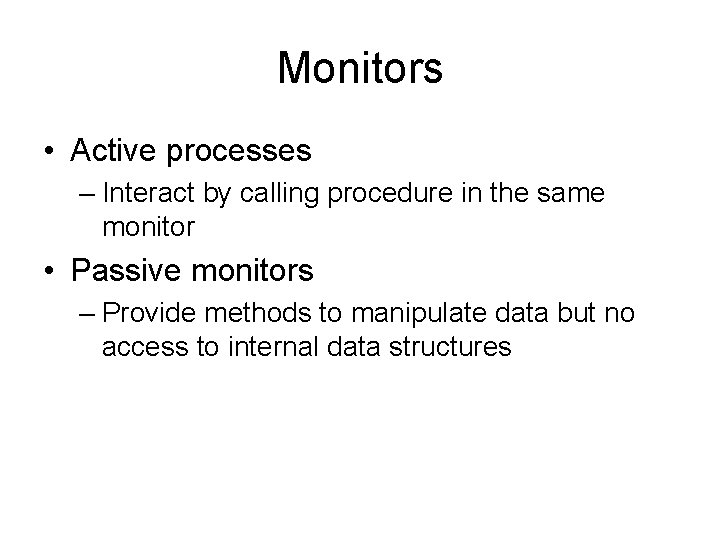 Lab 2 Semaphores and Monitors Credits Material in