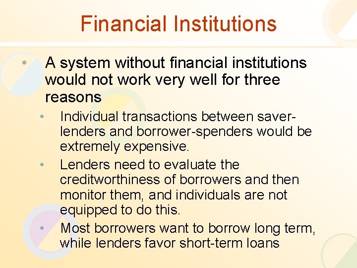 Money and Banking Lecture 7 Review of the