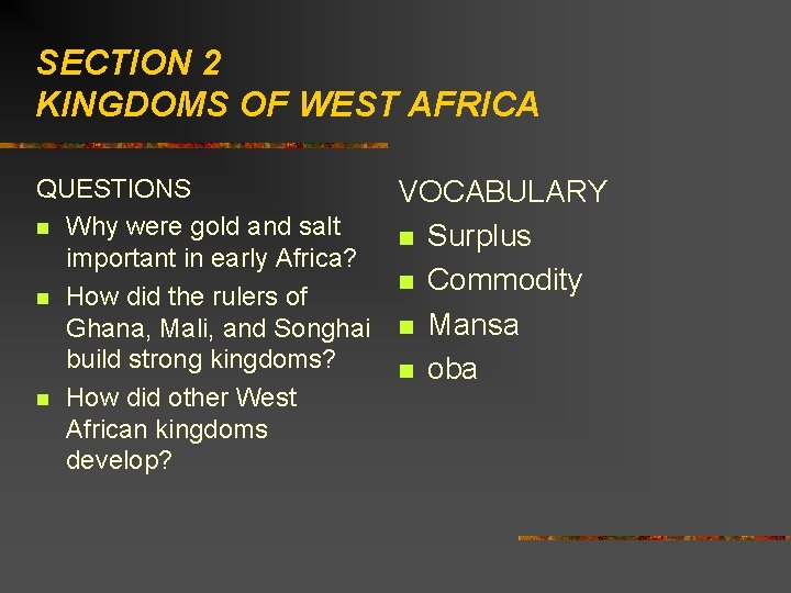 What do you know about AFRICA n THINK