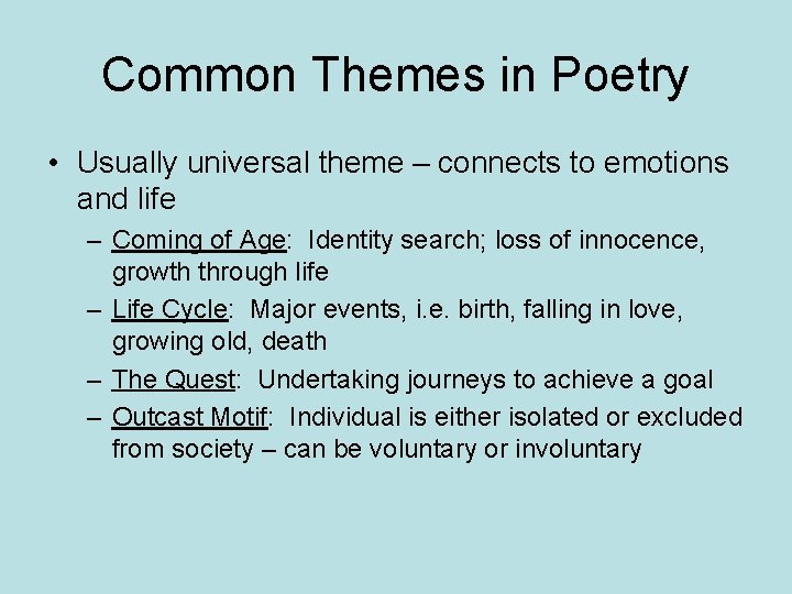 Analyzing Poetry By Mrs May Formal Analysis 3