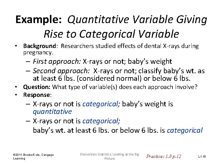 Lecture 1 Chapters 1 Variable Types and Roles