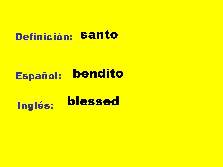 Vocabulario de Profecia de la Gitana repaso de