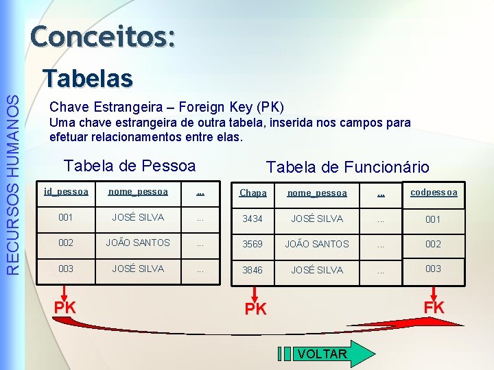 RECURSOS HUMANOS Banco de Dados Microsoft ACCESS Bsico