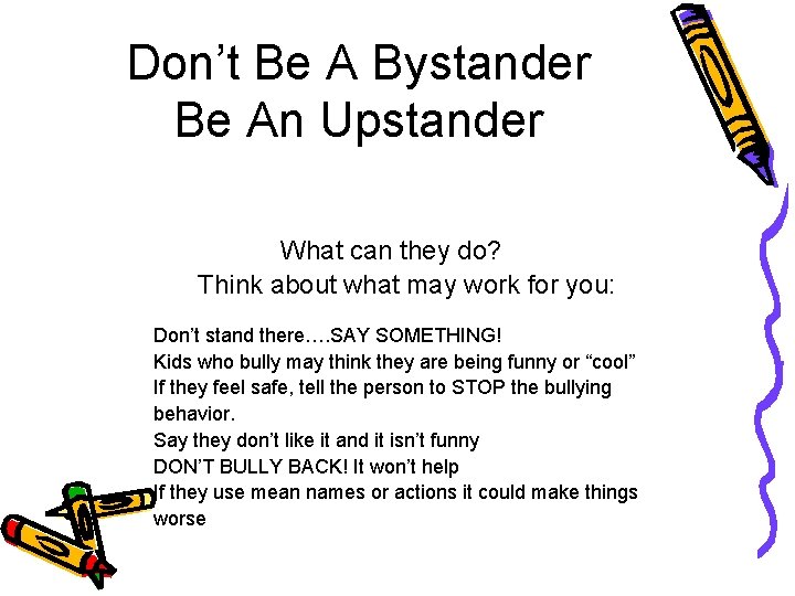 What We Teach Children About Bullying Examples of