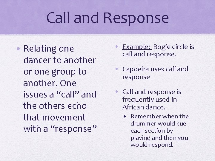 Choreographer s Toolbox A Power Point to inform