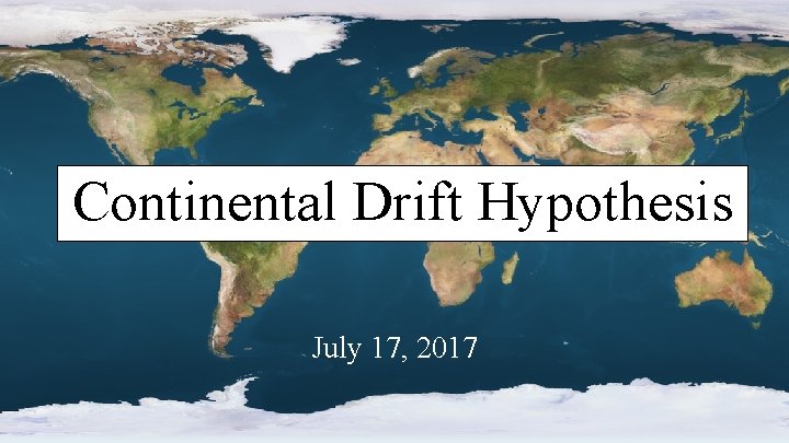 Big Idea The theory of plate tectonics is