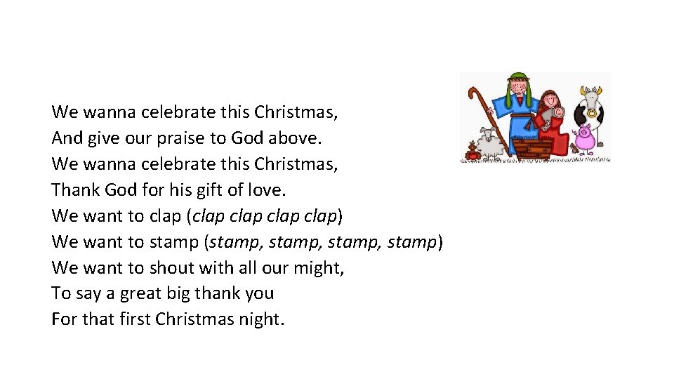 We wanna celebrate this Christmas And give our