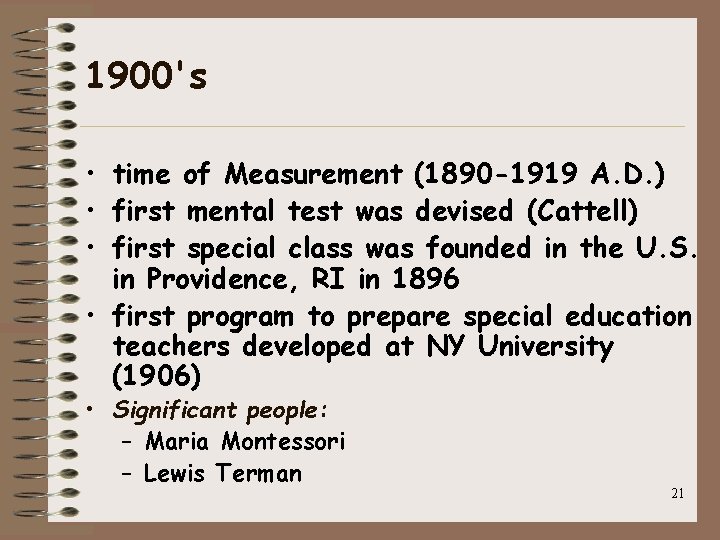 Intelligence Testing 1 2 A brief history of