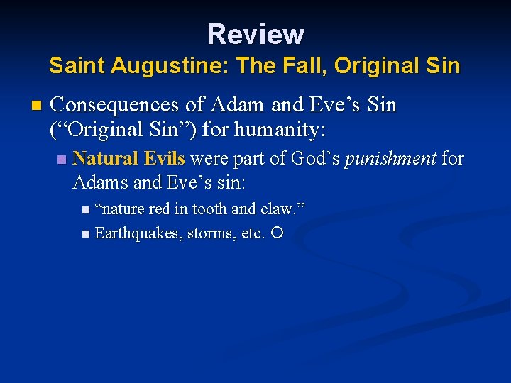 The Problem of Evil and Pain 5 The