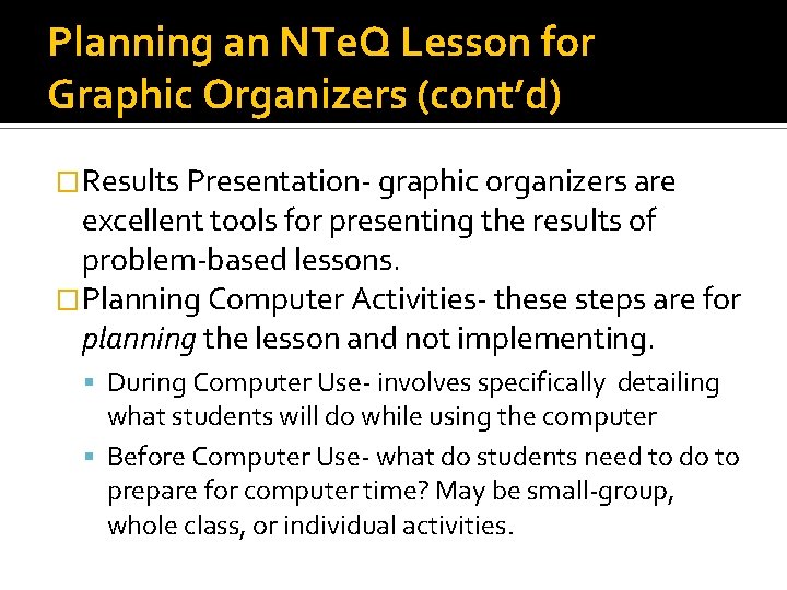 Chapter 10 Graphic Organizers Examining Graphic Organizers Basic
