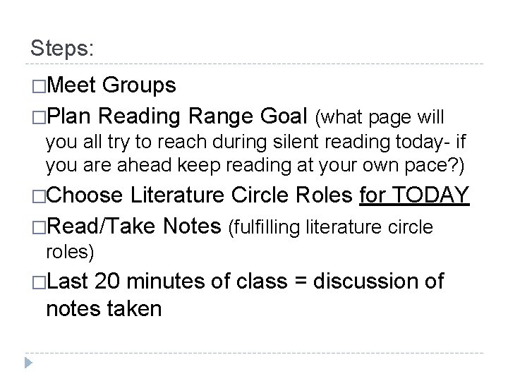 NonFiction Book Study Literature Circle Roles Steps Meet