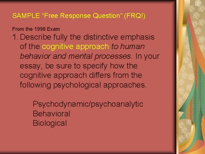 History 2 4 Research methodology 8 10 Biological