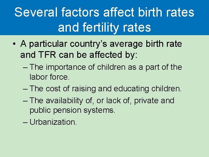 The Human Population and Urbanization Chapter 6 Section