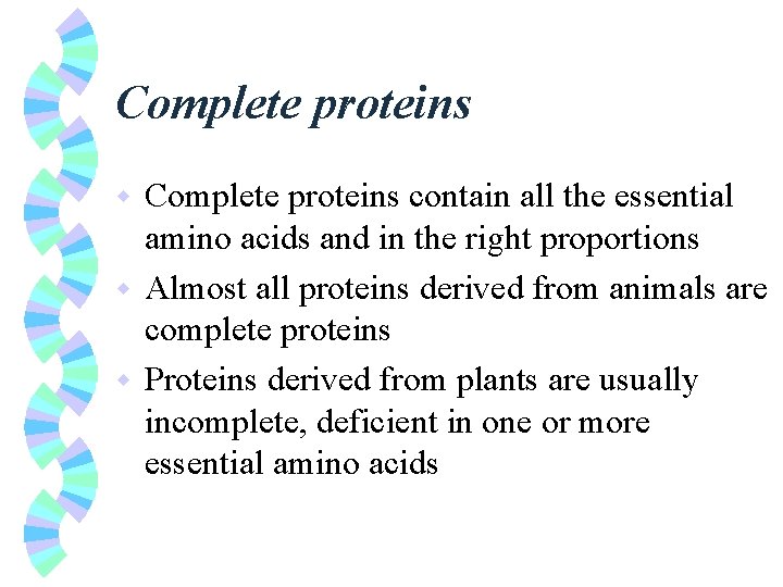 HUMAN NUTRITION The basic nutritional needs Supply energy