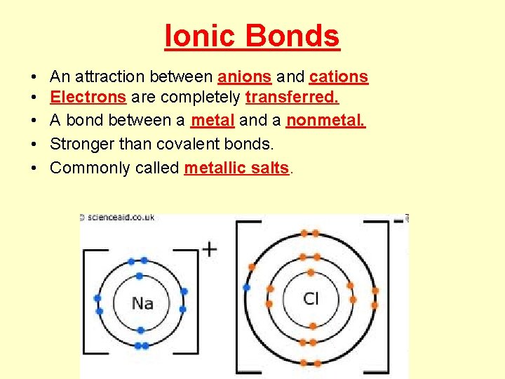 8 1 Types of Chemical Bonds Bonding Basics