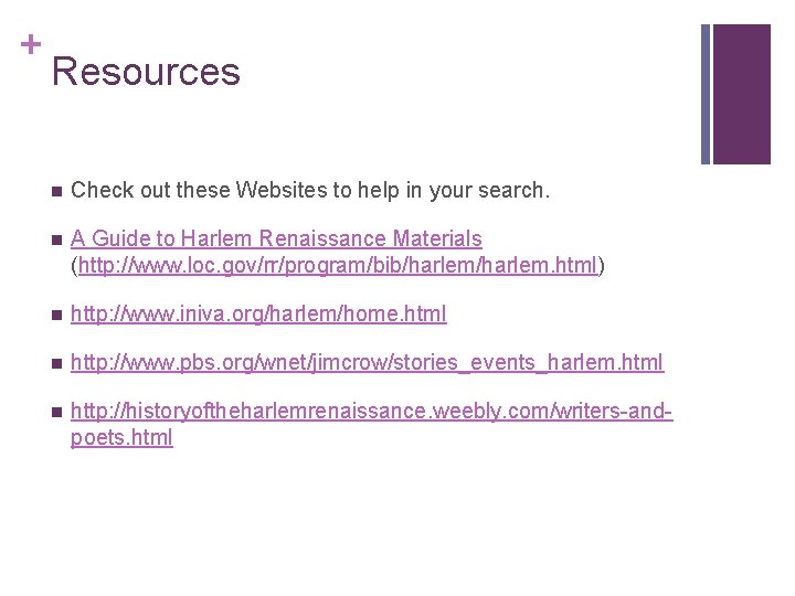 MAT675 2 2 B Harlem Renaissance Web Quest