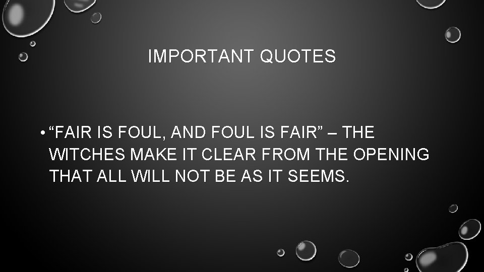 MACBETH S 3 STARTER TASKS MAKE A MIND