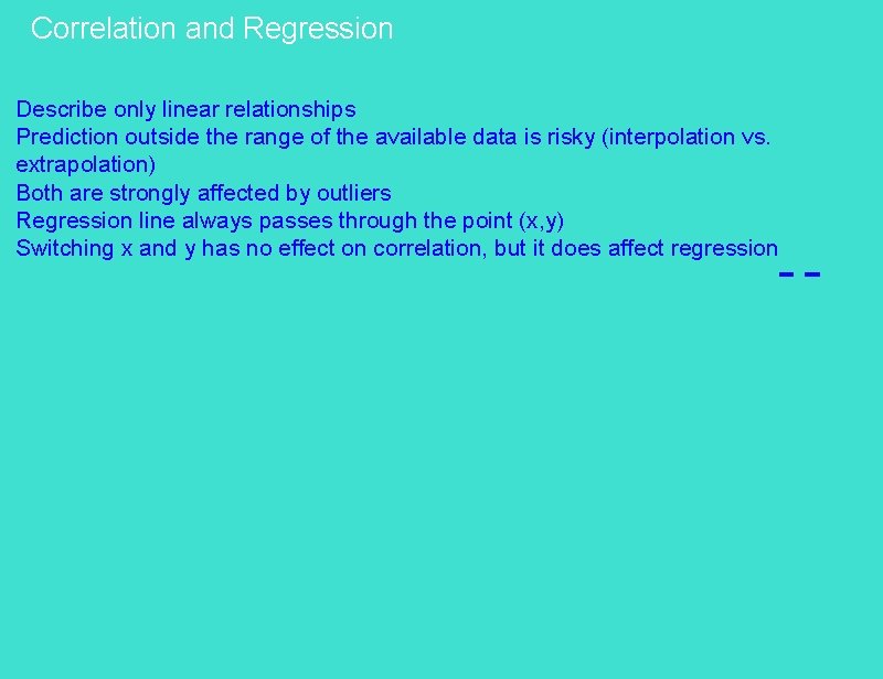 Chapter 4 Describing Relationships Section 4 2 Regression