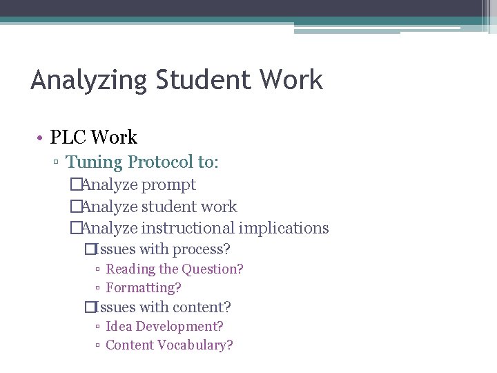 Providing Evidence Based Feedback to Improve Student Work