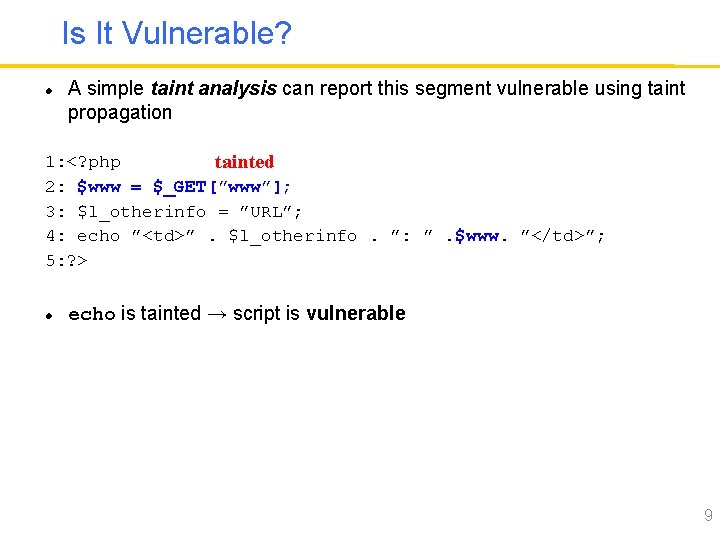 Automata Based String Analysis For Vulnerability Detection Computer 6912