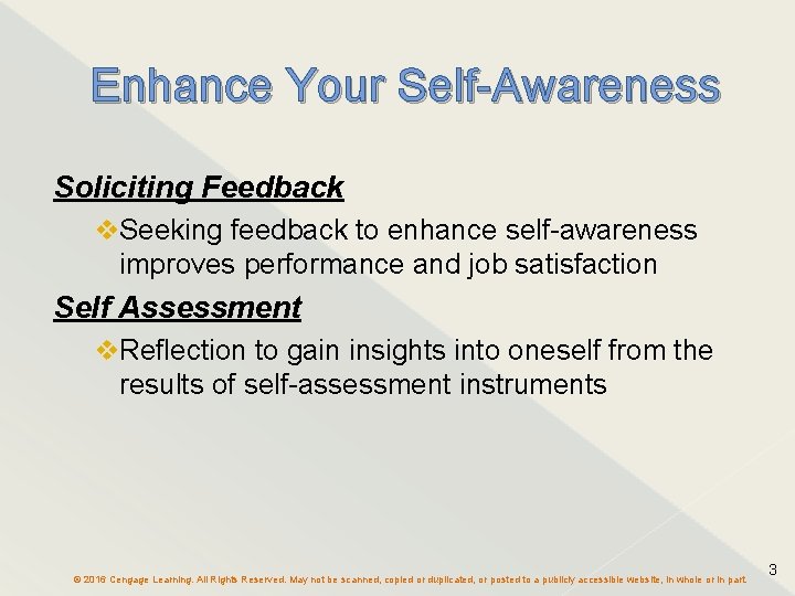 Chapter 14 Understanding Individual Behavior 2016 Cengage Learning