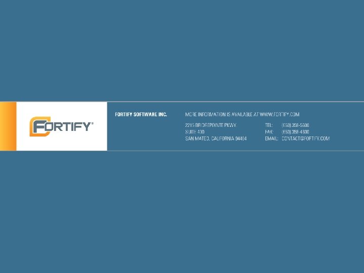 Fortify Source Code Analysis Suite Overview Section Objectives