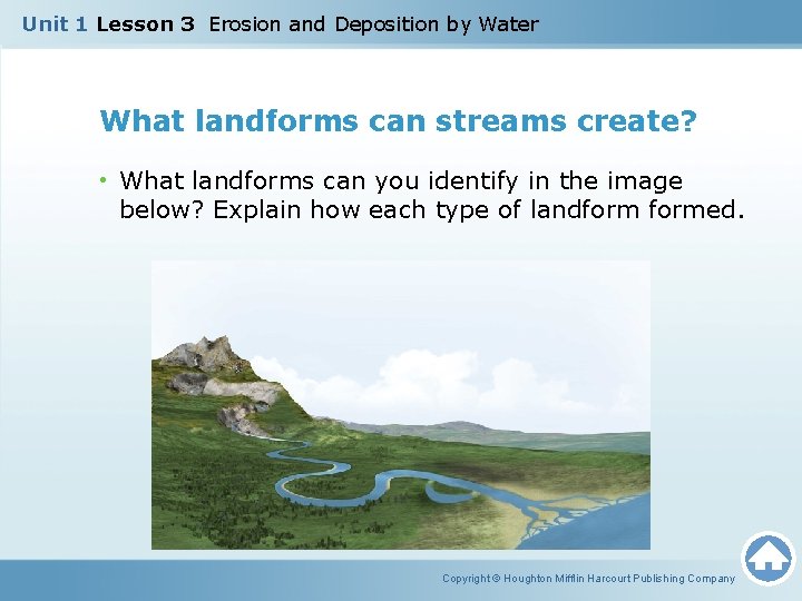 Unit 1 Lesson 3 Erosion and Deposition by