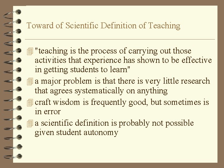 Definitions Of Teaching Taken In Part From B definitions-of-teaching-taken-in-part-from-b