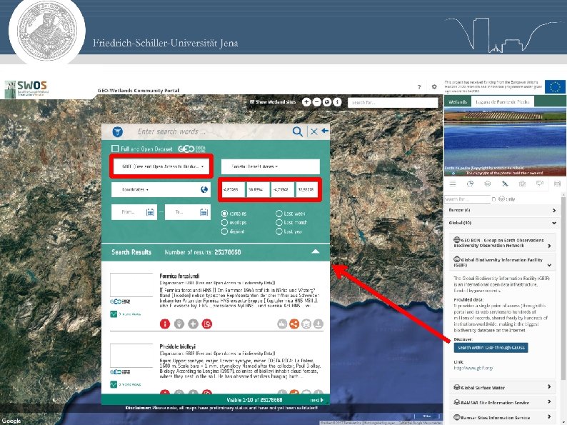 Use Case The GEOWetlands Community Portal Jonas Eberle