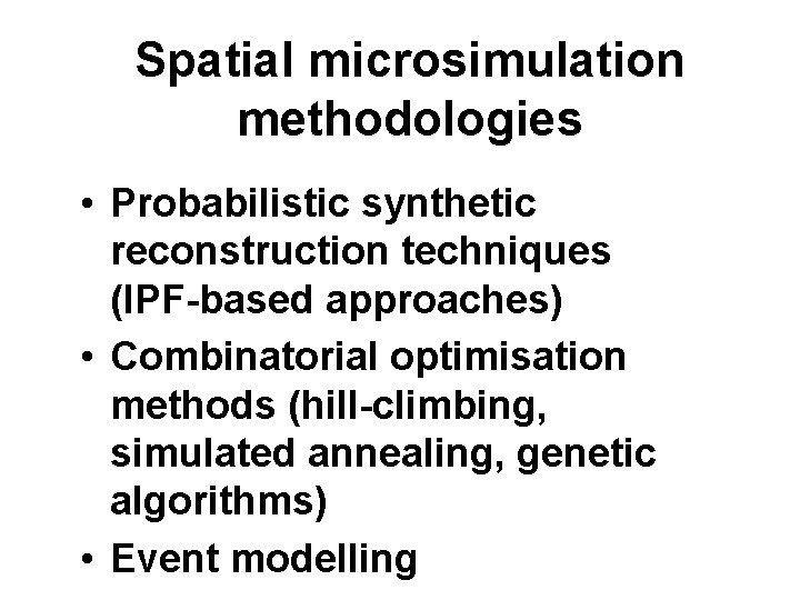 Building a spatial simulation model of happiness and