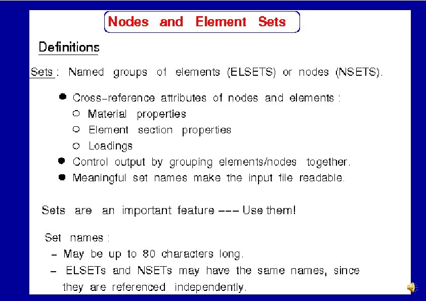 ABAQUS Advanced use Element and Node Sets Shear