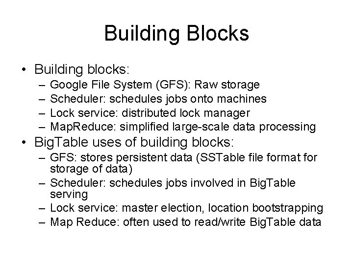 Big Table A Distributed Storage System for Structured