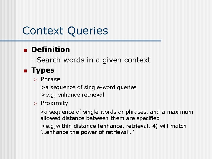 Chapter 4 Query Languages Baezayates 1999 Modern Information